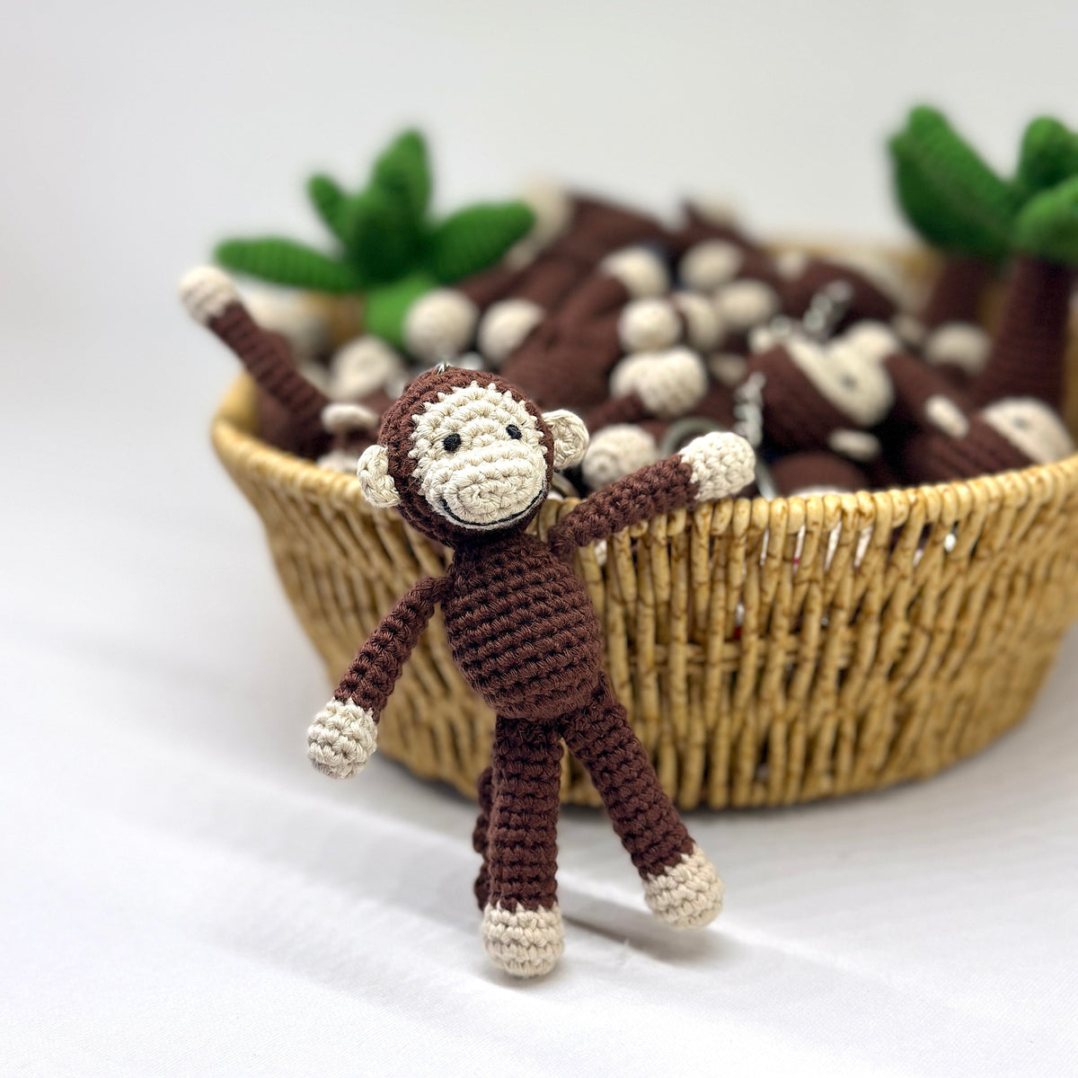 Keychain - Monkey | Handmade Amigurumi Gift – OAK Creative Designs