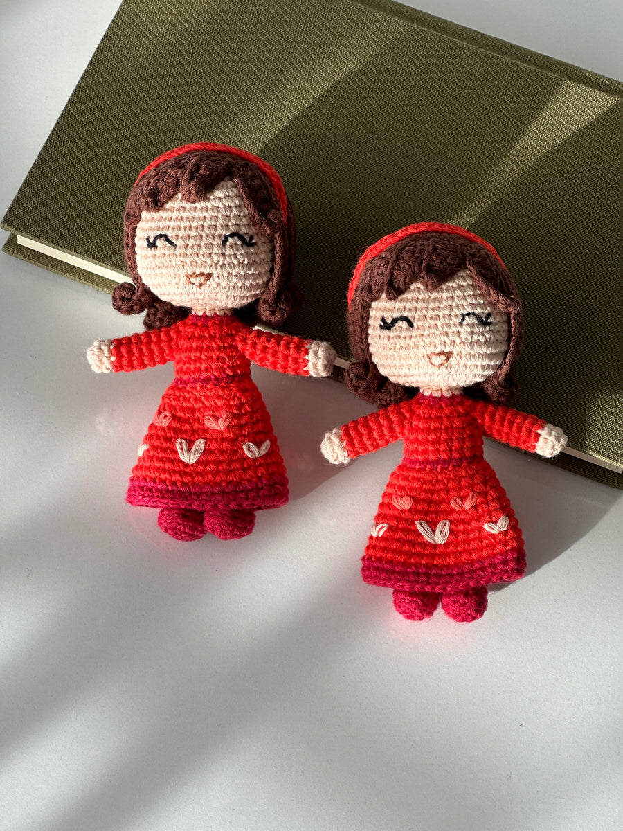 Mini Doll with Floral Dress – OAK Creative Designs