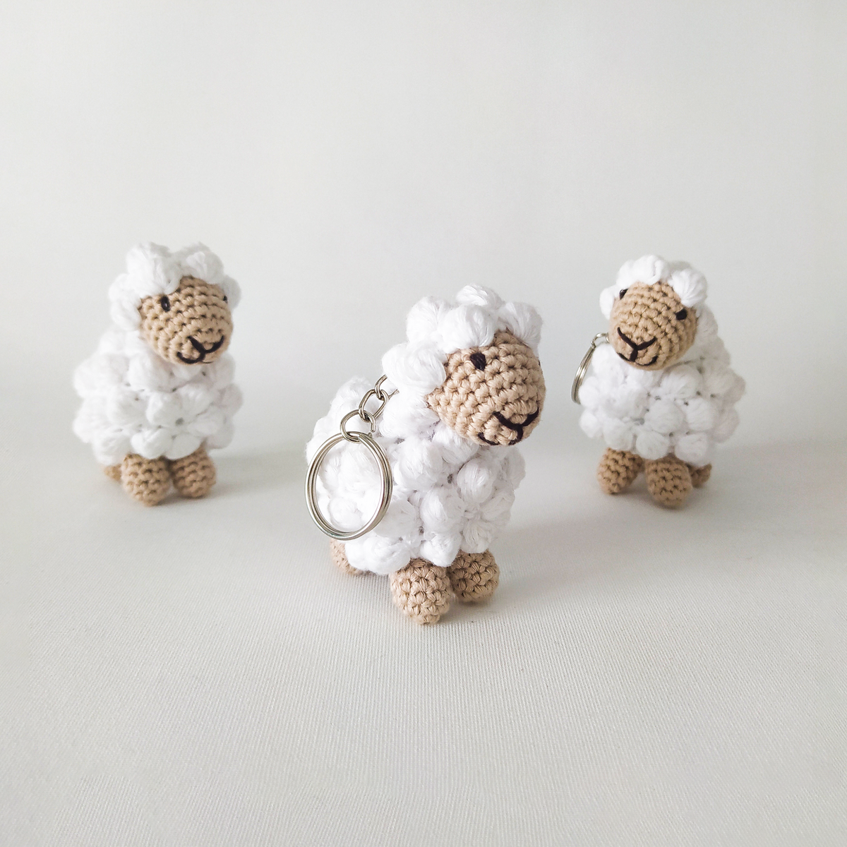 Keychain - Sheep | Handmade Amigurumi Gift – OAK Creative Designs